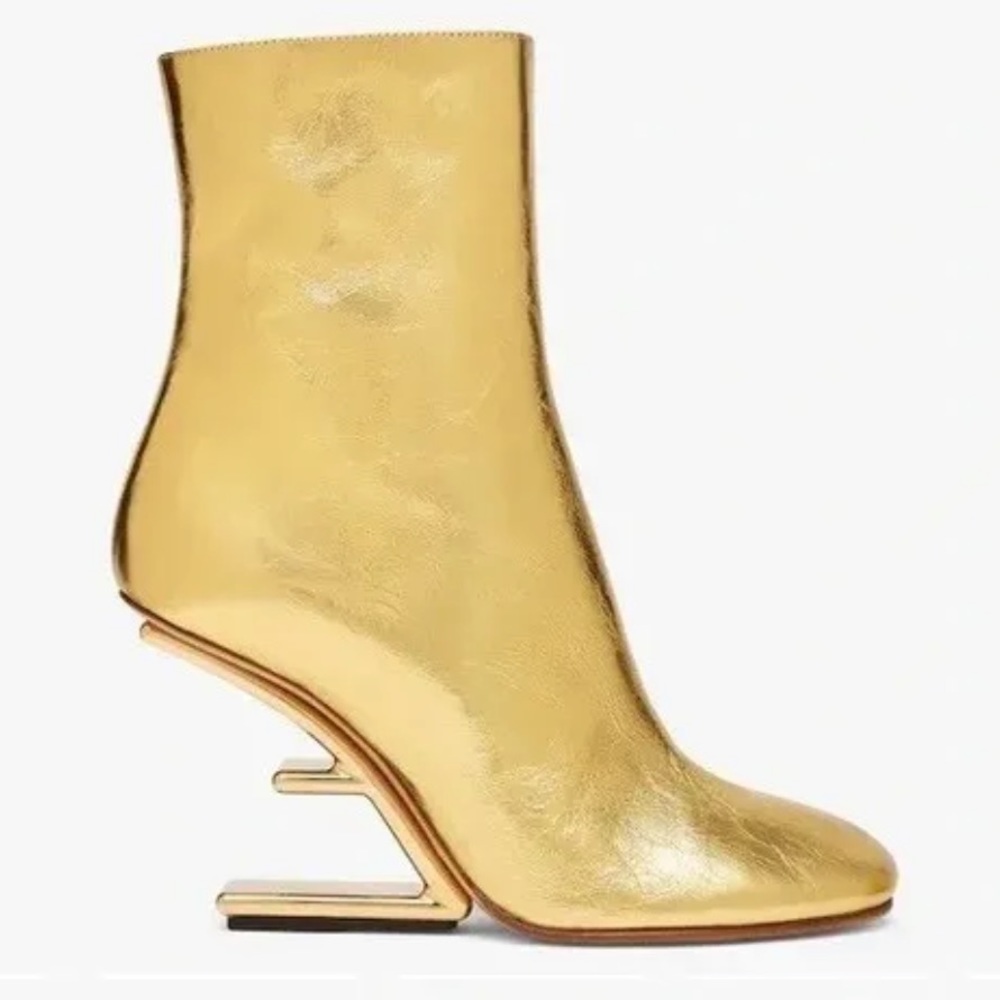 Gold Fendi First Boot / Nappa Leather - Gem
